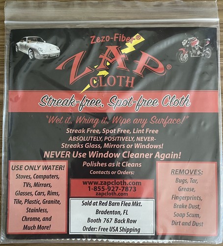 ZAP Zero Fiber Microfiber Cloth Streak & Spot Free Cleaning No ...