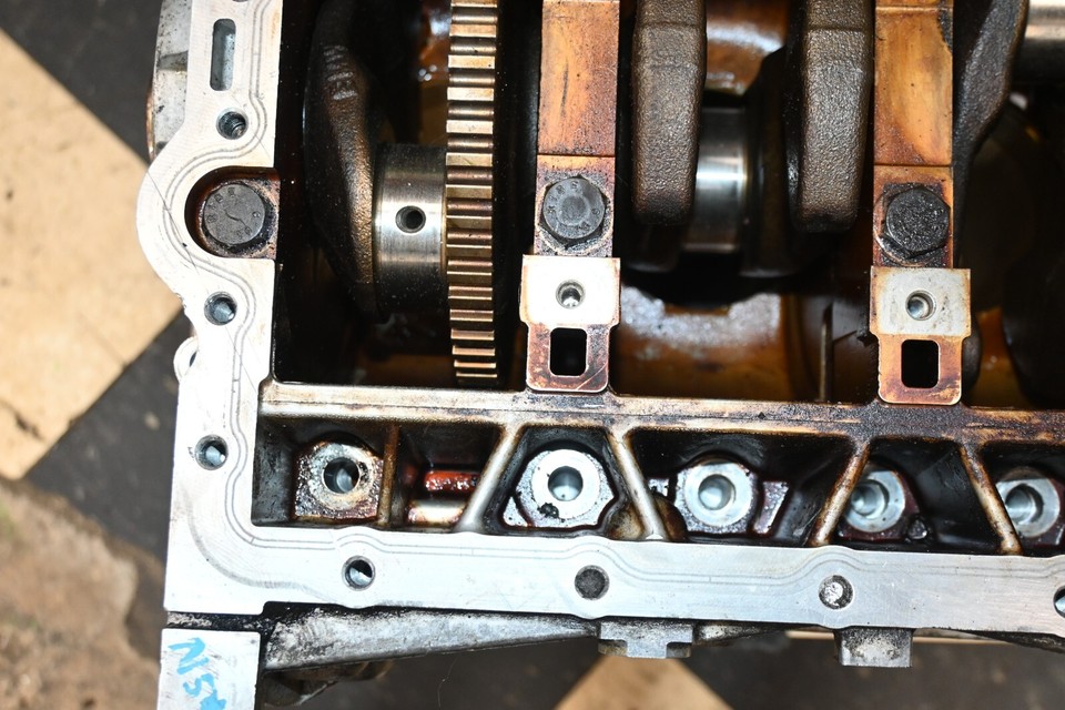 Main Block Crankshaft Crank Case w/Crankshaft N54 Engine OEM BMW E60 ...