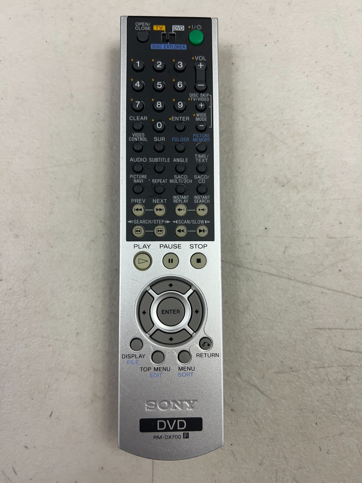 Sony RM-DX700 Remote Control DVP-CX777 DVP-CX777ES DVP-CX777ES/B DVP ...