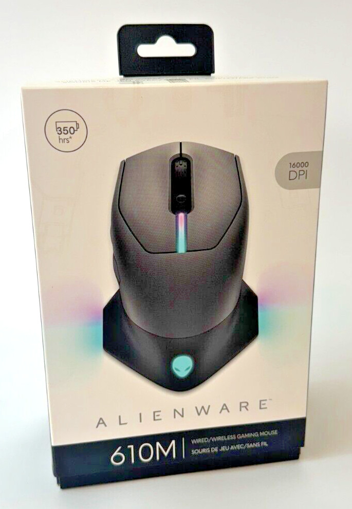 Alienware Wired/Wireless Gaming Mouse - AW610M - Dark Side Of The Moon ...