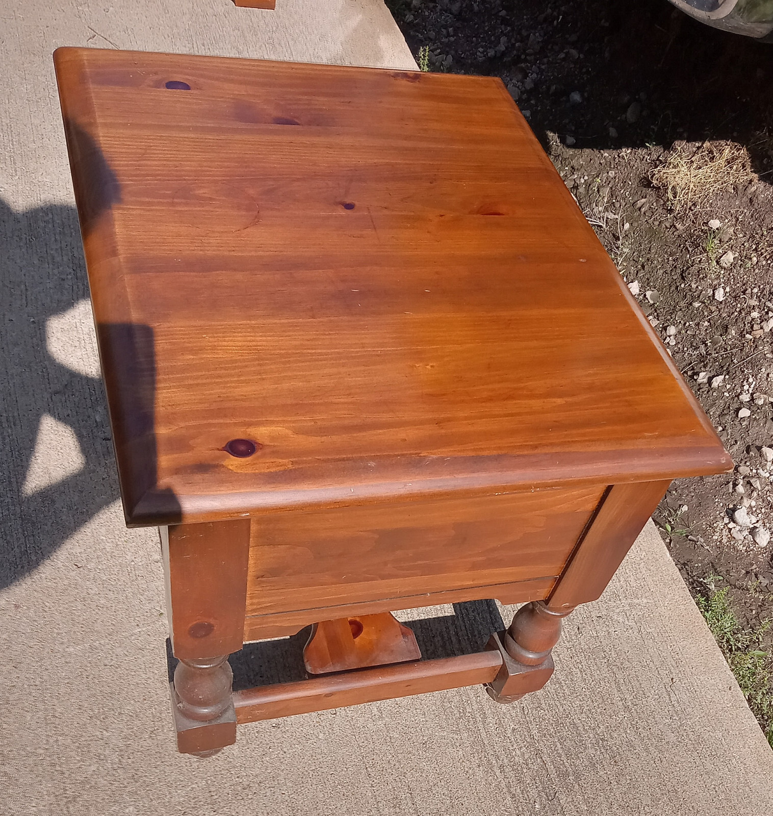 Mid Century Pine Bassett End Table (ET453) | eBay