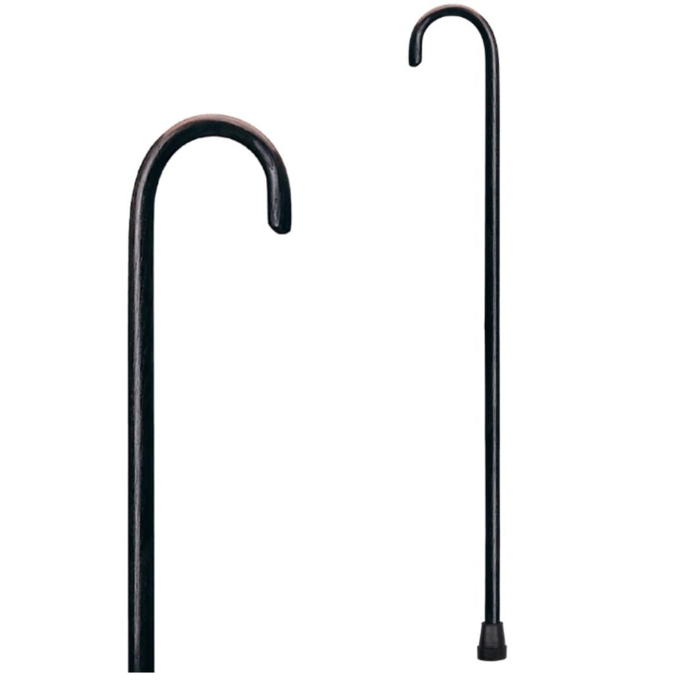 Solid Wood Walking Cane, Wooden Canes for Men & Women with 250Lb Weight ...