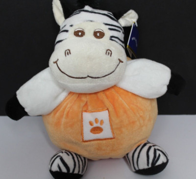 Royal Plush Toys Zebra with Orange Body 9" with Hang Tag | eBay