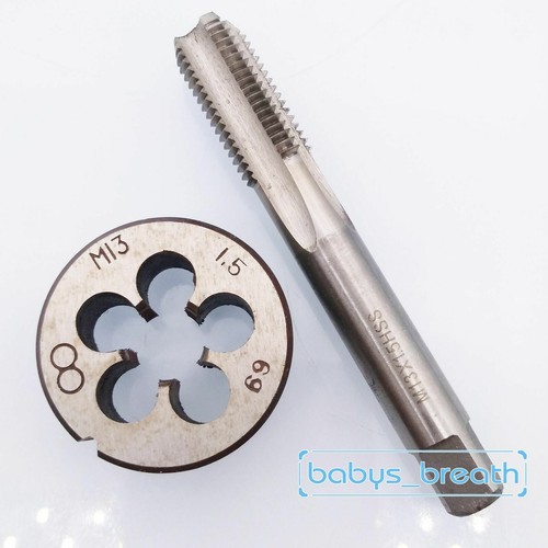 HSS M13 x 1.5mm Tap & M13 x 1.5mm Die Metric Thread Right Hand High ...