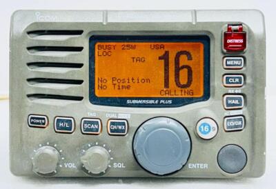 Icom IC-M504 Marine VHF Radio Transceiver NO MIC Clear MMSI | eBay