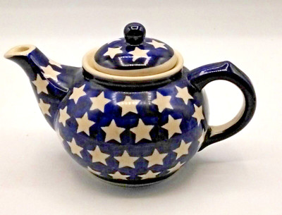 Original Small Hand Made Star Pattern Polish Pottery Tea/Coffee Ceramic ...