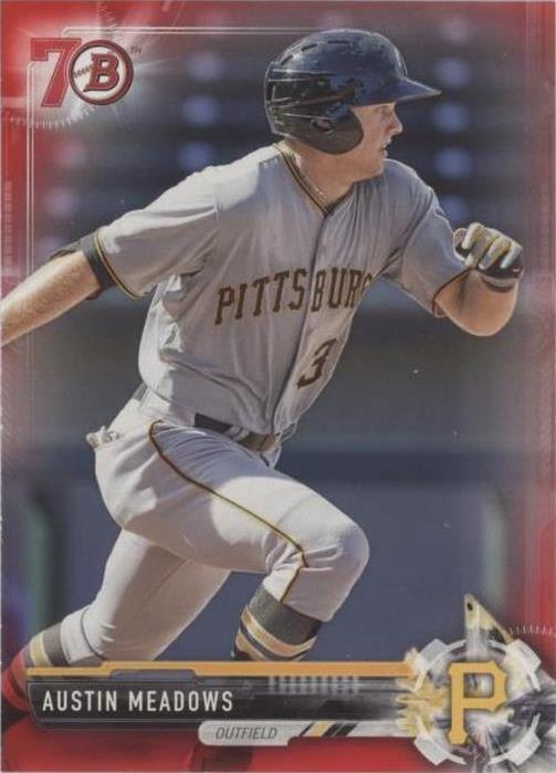 2017 Bowman - Prospects Austin Meadows #BP65 Red 70th Anniversary (RC ...