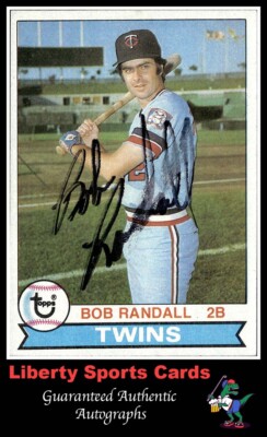 1979 Topps Bob Randall #58 Authentic Autographed Card Minnesota Twins ...