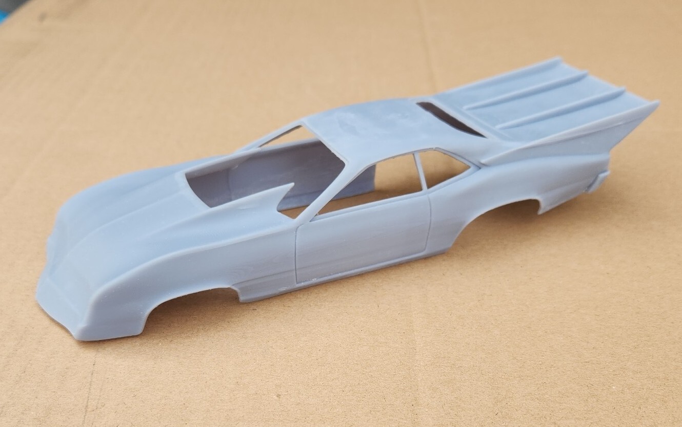 ABS-LIKE RESIN 3D PRINTED 1/25 1969 CHEVY NOVA PRO MOD BODY WITH AERO ...