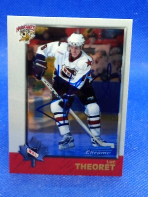 AUTOGRAPH AUTO Luc Theoret 1998-99 Bowman Chrome #65 | eBay