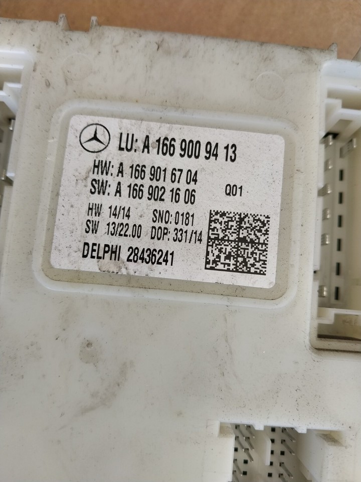 13-19 Mercedes X166 GL450 GLS550 Rear SAM Module Control Unit Signal ...