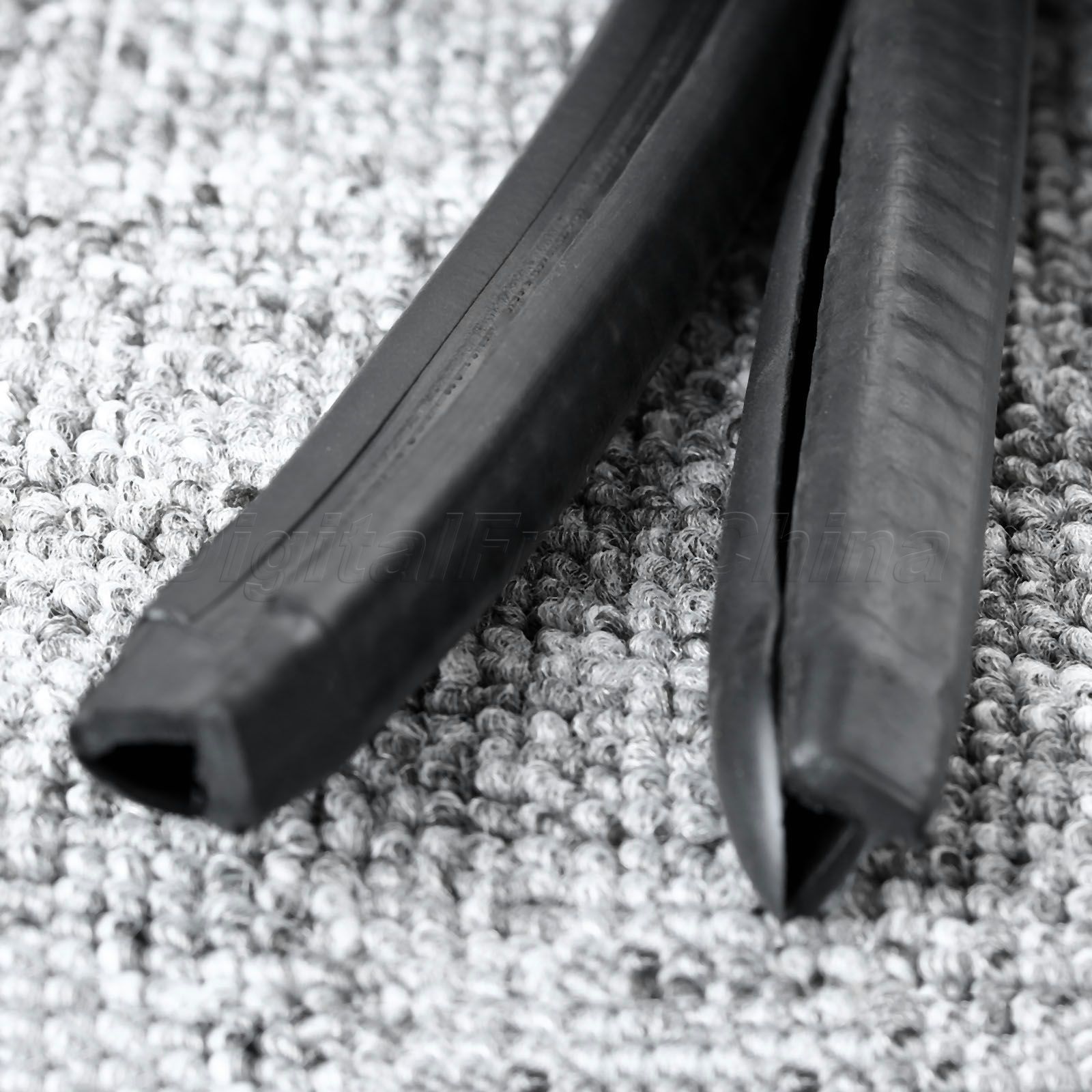 2Pc 0.8m Truck Motor Door B Pillar Rubber Sealing Weather Strip Hollow ...