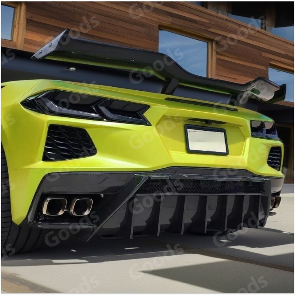 Real Carbon Fiber Trunk Lid Car Spoiler Wing For 20-24 Chevrolet ...