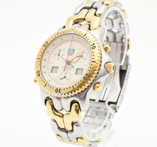 ️ Read[Exc+5] TAG HEUER CG1123-0 SENNA SEL S/el Chronograph Men's Wrist ...