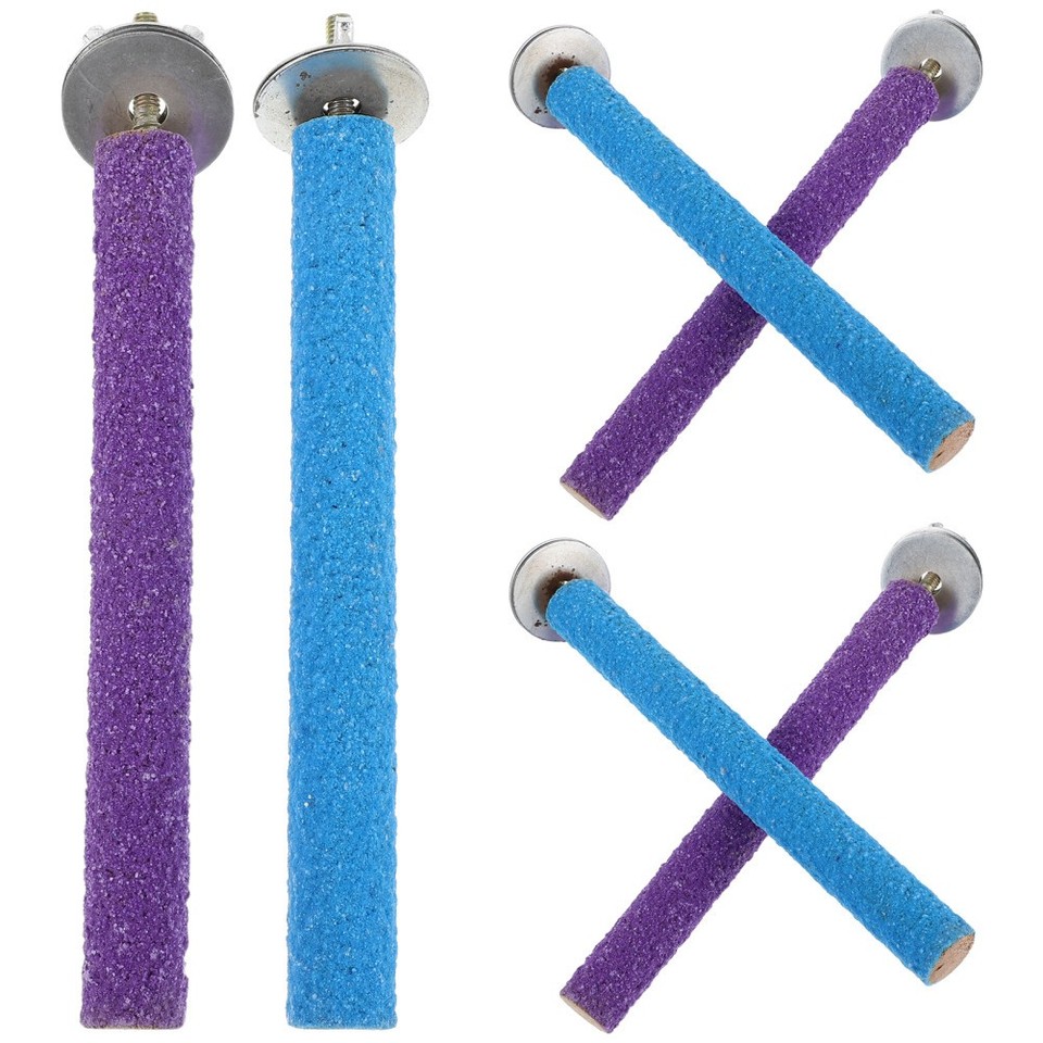 6 Pcs Parrot Claw Grinding Station Bird Perch for Cages Perches Birds ...