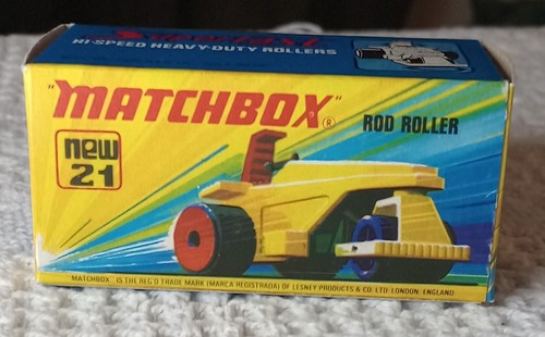 Matchbox Superfast #21 Rod Roller 1973 LESNEY Made In England Original ...