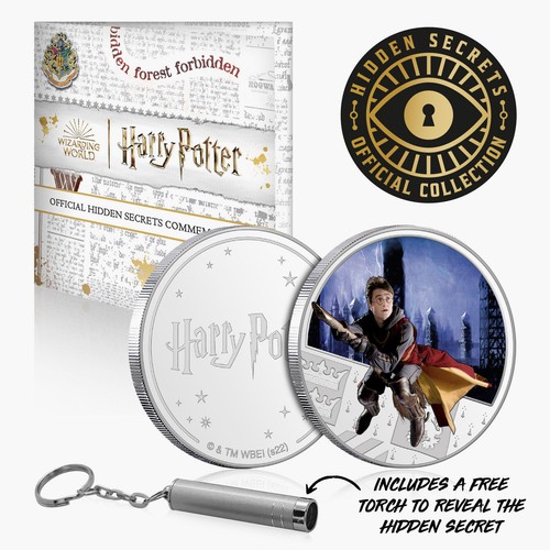 The Hidden Secrets Official Harry Potter Commemorative Coin inc Free UV ...