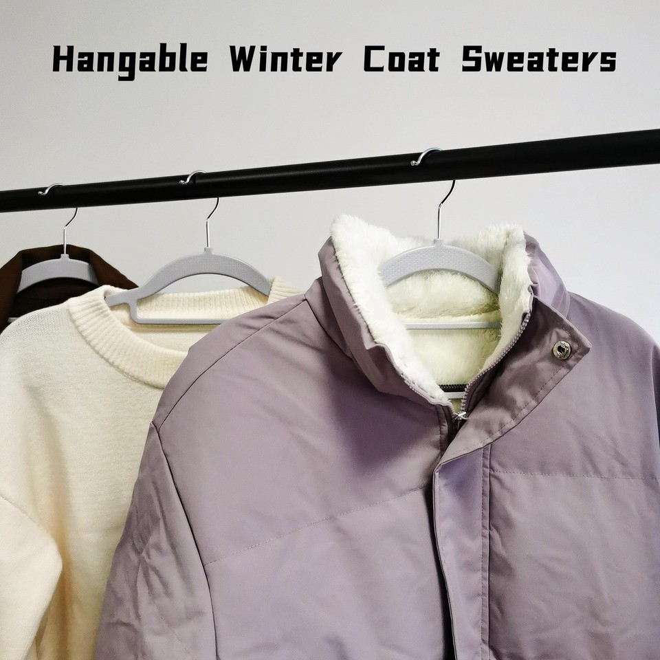 30 Pack 16.5 Inch Plastic Clothes Hangers, Non Slip, Slim, 360 Swivel ...