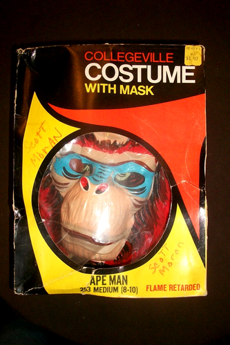 Vtg Collegeville Ape Man Halloween Costume, Mask & Box Medium HTF ...