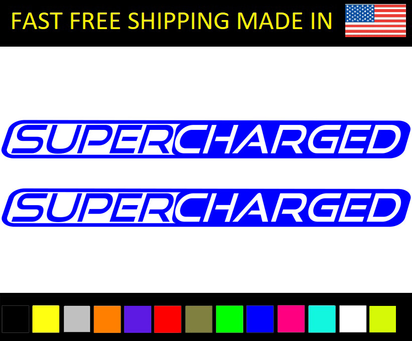 Supercharged decal stickers Yamaha boat jet ski car fit AR192 AR195 ...