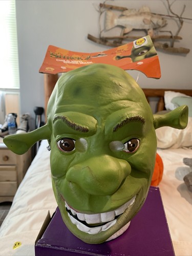Vintage Shrek Halloween Costume Latex Mask DreamWorks 2004 | eBay