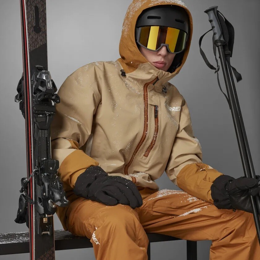 adidas Terrex Myshelter Two Layer Insulated Jacket GT2803 Beige Mens ...