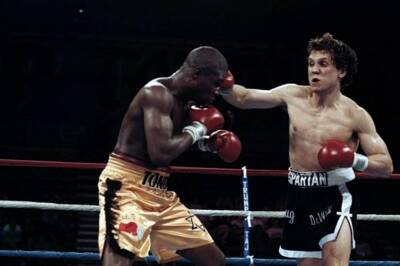 Doug De Witt Throws A Punch Against James Toney 1 Old Boxing Photo | eBay
