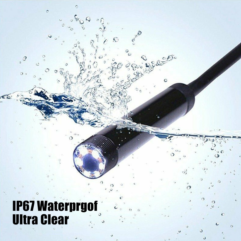 10m 3In1 USB Type-c Endoscope Borescope Inspect Camera Tube Sink Drain ...
