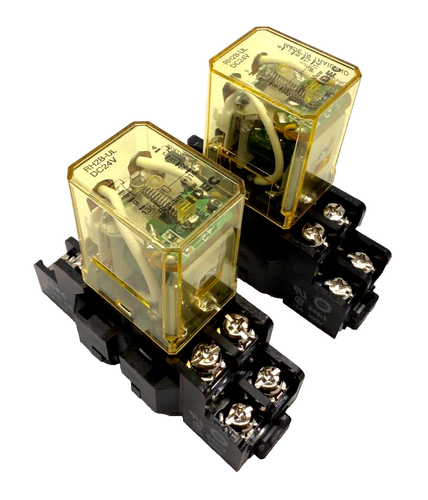 Lot of 2x IDEC RH2B-U RELAY 24VDC 8 PIN w/ SH2B-05 SOCKET BASE - NNP | eBay
