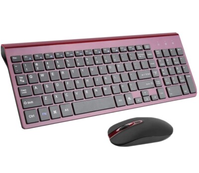 Wine Red Keyboard and mouse Set | eBay