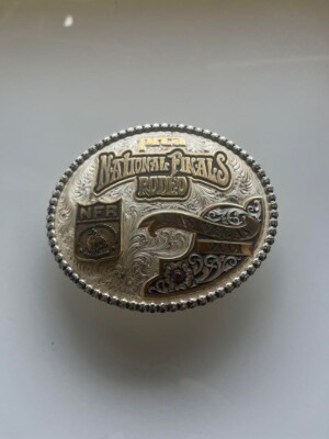 Montana Silversmiths National Finals Rodeo NFR Vintage Belt Buckle ...
