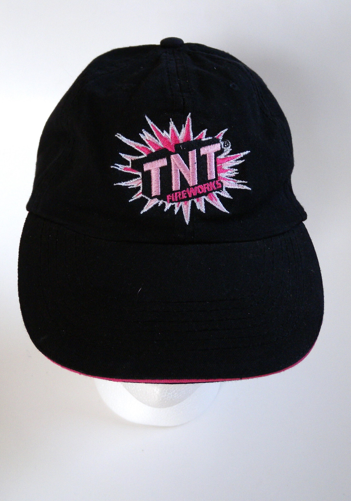TNT Fireworks Baseball Cap Hat Black with Pink Letter… - Gem