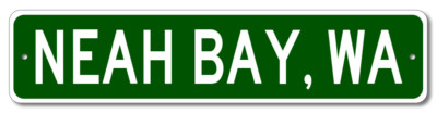 Neah Bay, Washington Metal Wall Decor City Limit Sign - Aluminum | eBay
