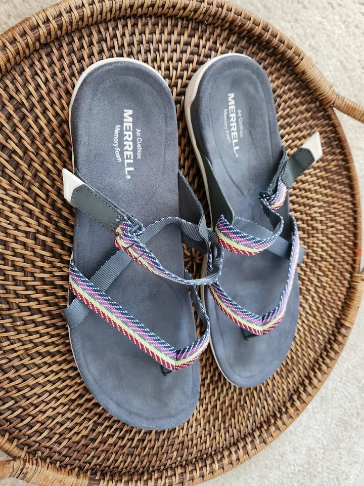 Merrell Turbulence Air Cushion Memory Foam US SZ 11 Slip-On Strap ...