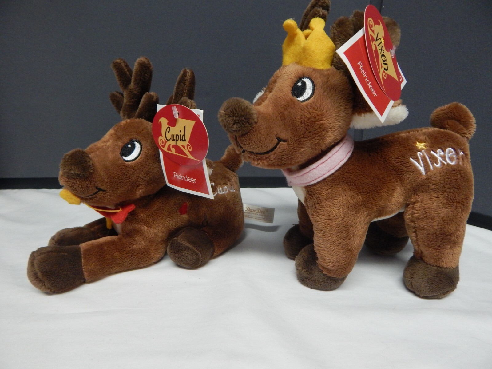 Dan Dee Collector's Choice Rudolph Reindeer Plush CUPID Vixen Merry ...