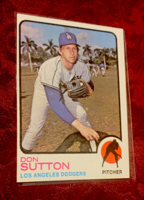 Don Sutton 1973 Topps Baseball Card # 10, Los Angeles Dodgers MLB HOF ...
