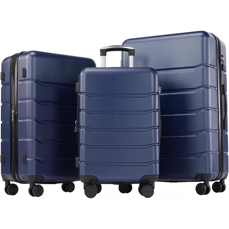 Carry-On Luggage Hard Shell Rolling Suitcase Travel Lightweight with ...