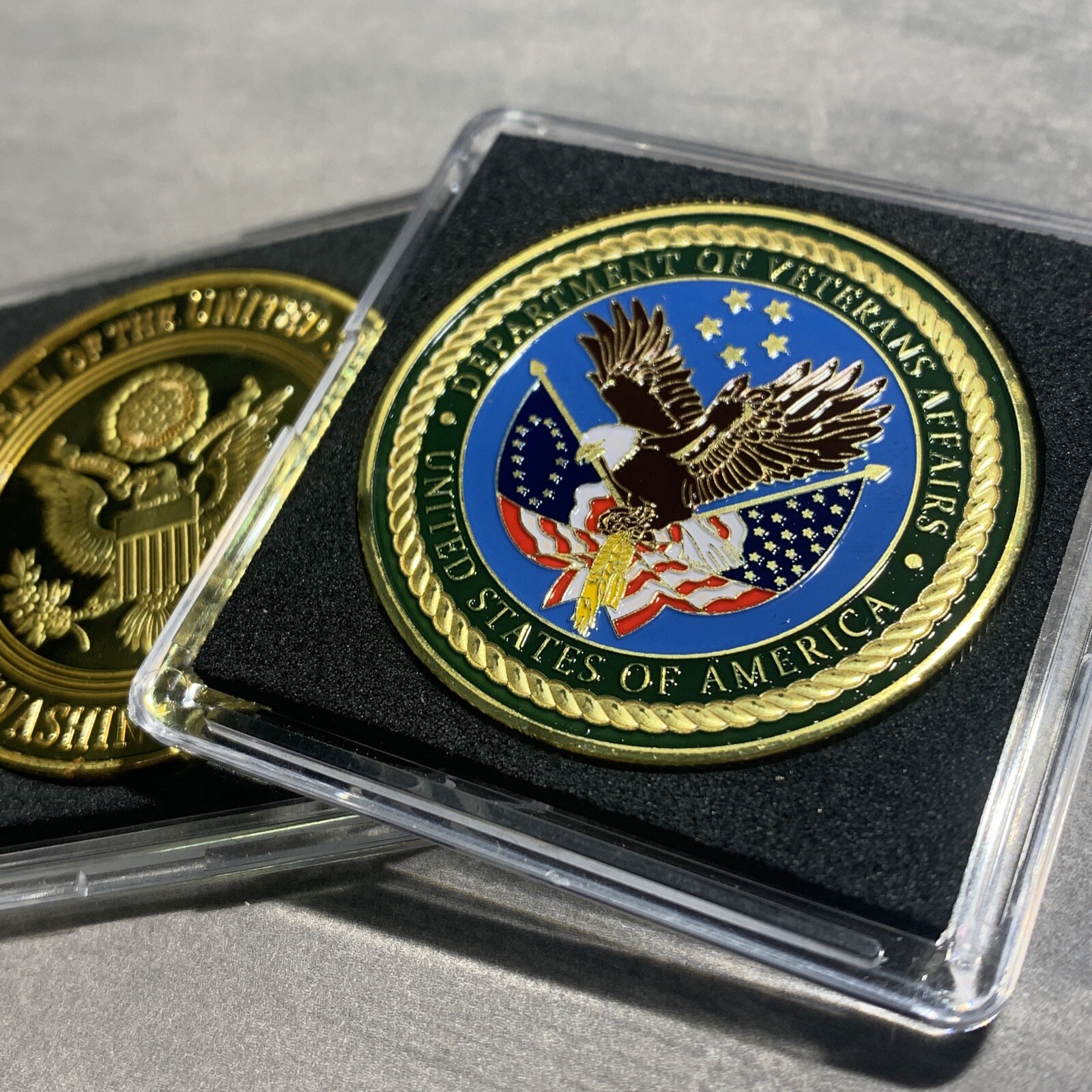 VA U S Dept of Veterans Affairs Challenge Coin. New! W Case! Fast ...