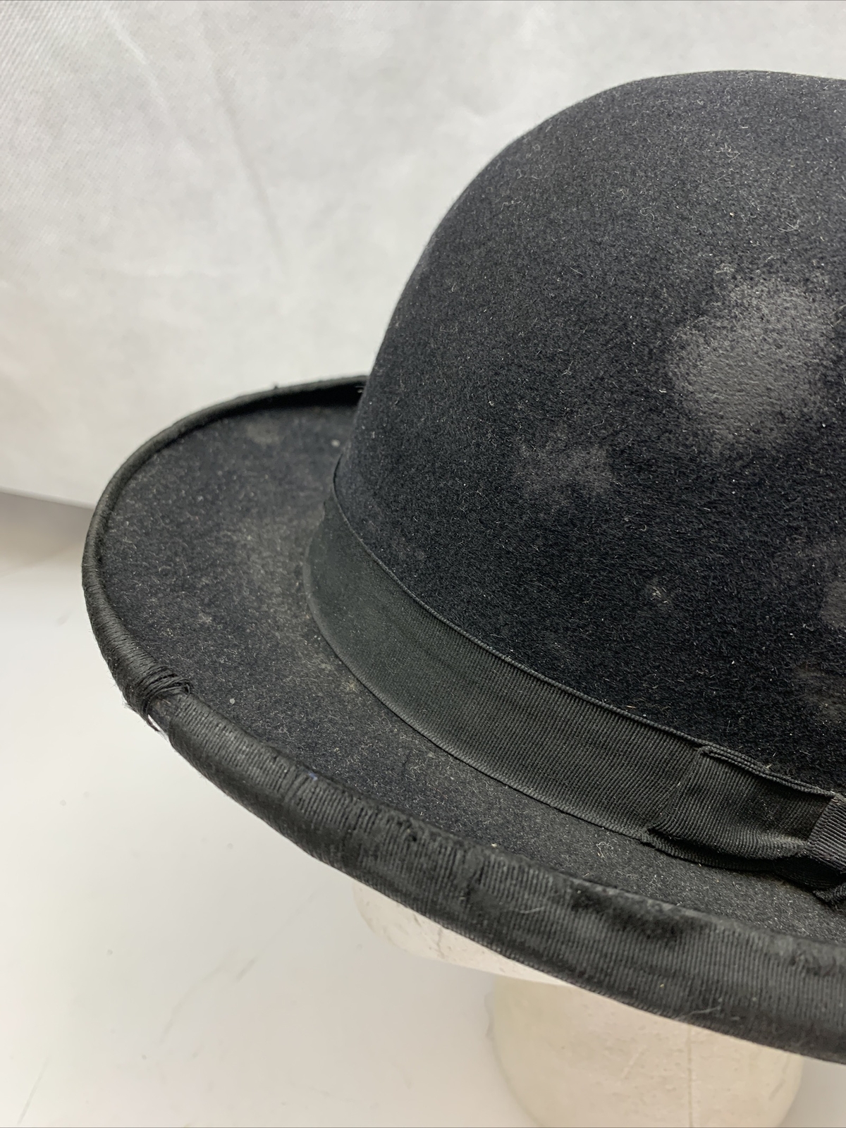 Turn Of The Century Bowler Hat Size 7 Western Old West KG | eBay
