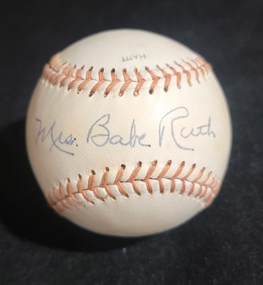 Mrs. Babe Ruth Signed Baseball JSA Letter | eBay