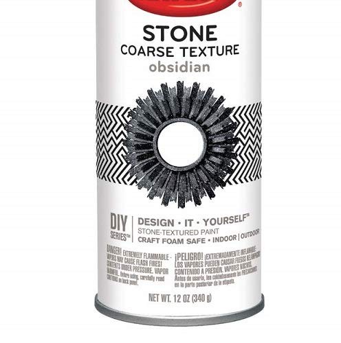 12 Ounce Obsidian Granite Textured Paint for Home Decor Craft Projects ...