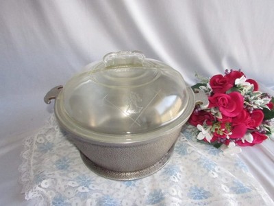 VINTAGE GUARDIAN SERVICE ALUMINUM COOKWARE 4 QT POT W DOMED GLASS LID ...