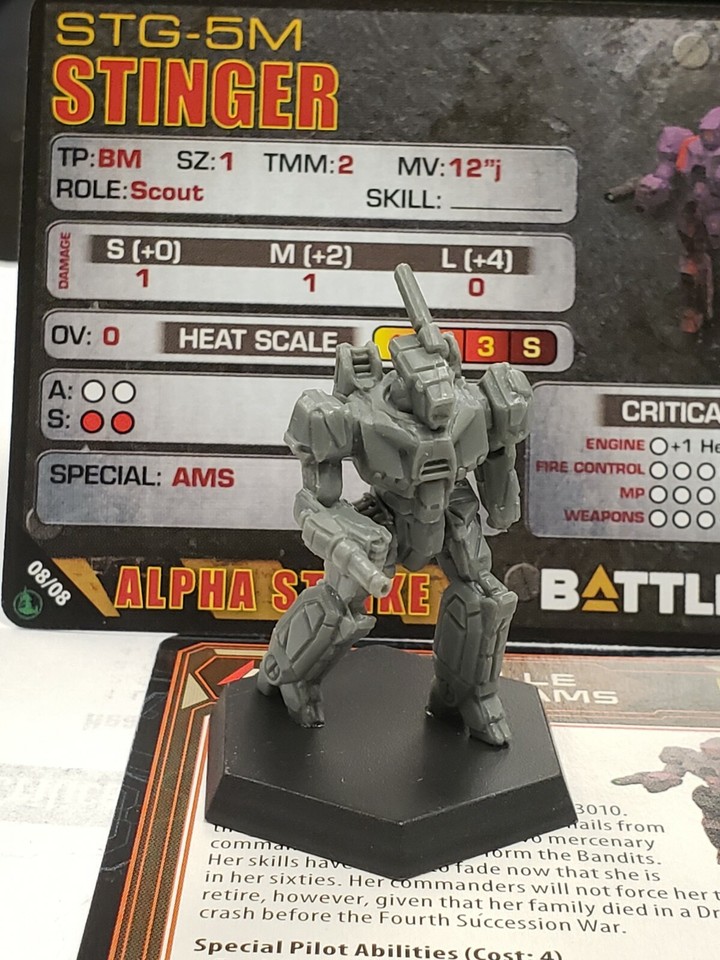 Battletech Plastic Mech from Kickstarter Catalyst + MERCENARIES ....you ...