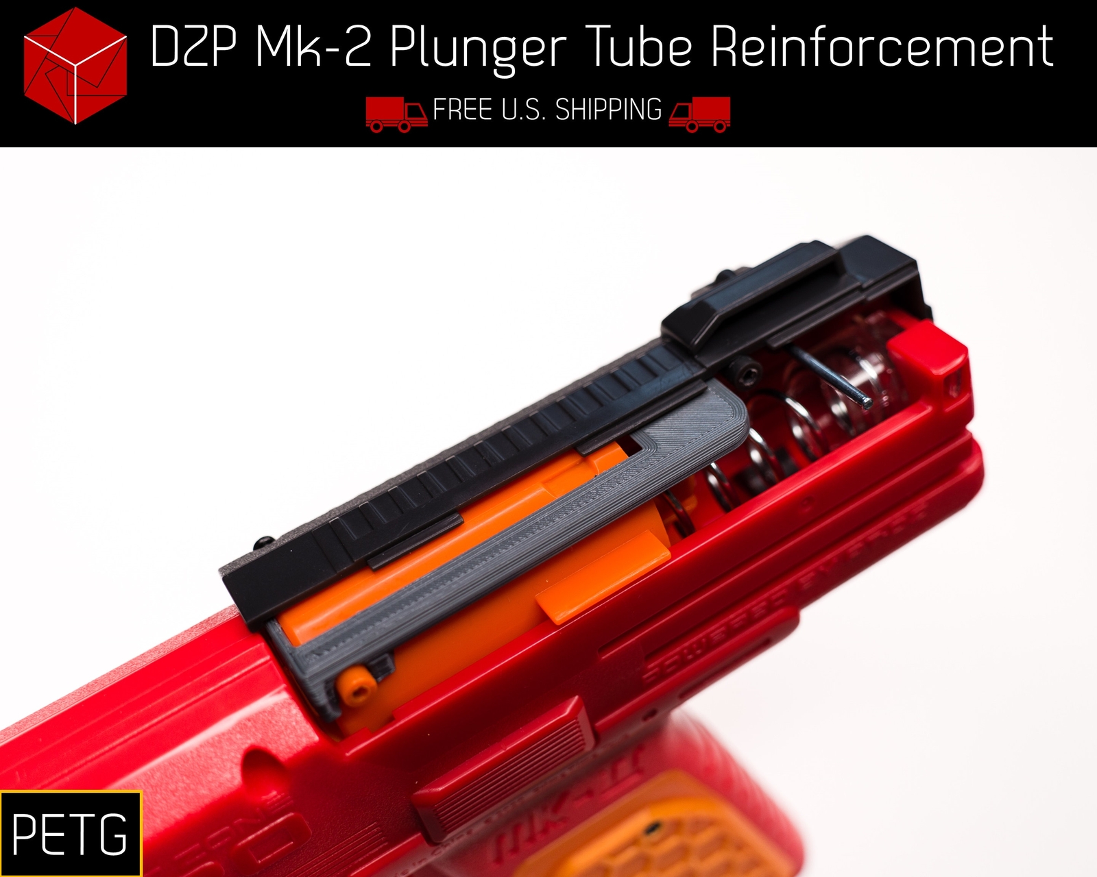 Plunger Tube Reinforcement Brace (PETG) for Dart Zone Pro Mk-2.0 | eBay
