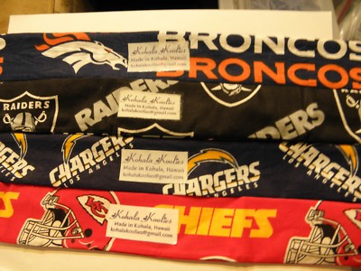 NFL AFC West Handmade Neck Cooling Scarf Broncos/Raiders/Chiefs ...