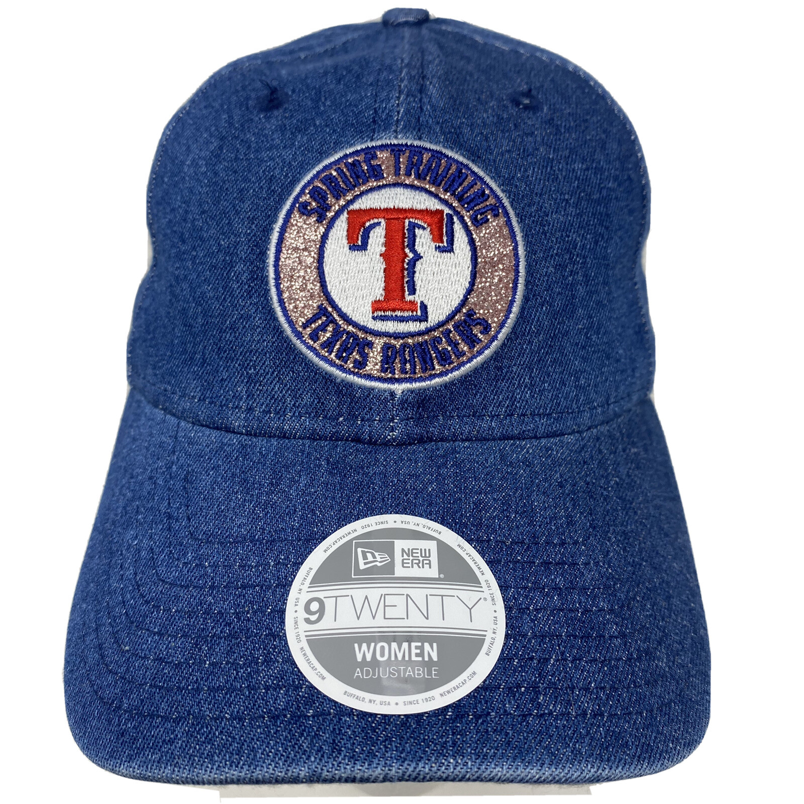 Womens New Era TEXAS RANGERS 9Twenty 920 Denim Spring Training ...