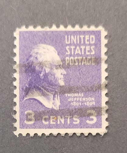 Rare 1932 Thomas Jefferson Violet 3 Cent Stamp | eBay