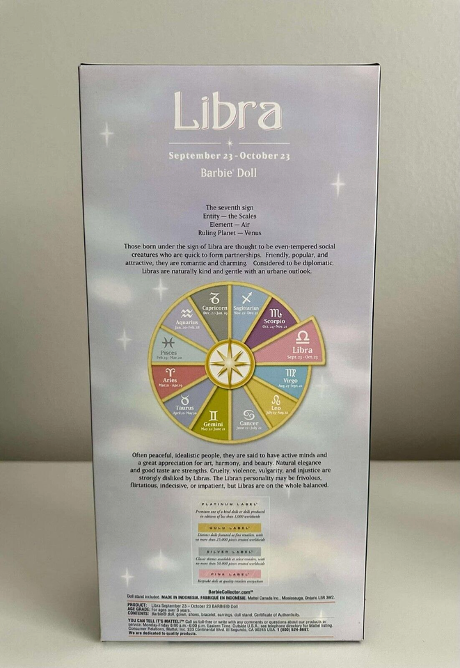 * Barbie Collector * Complete set of 12 Zodiac sign Barbies | eBay