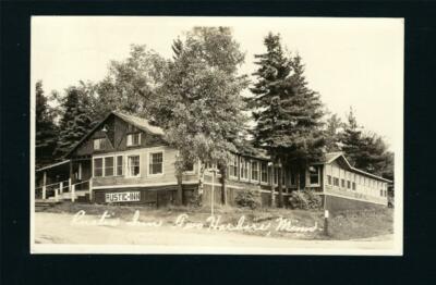 Two Harbors Minnesota MN c1939 RPPC RUSTIC INN Cafe Highway 61 North ...