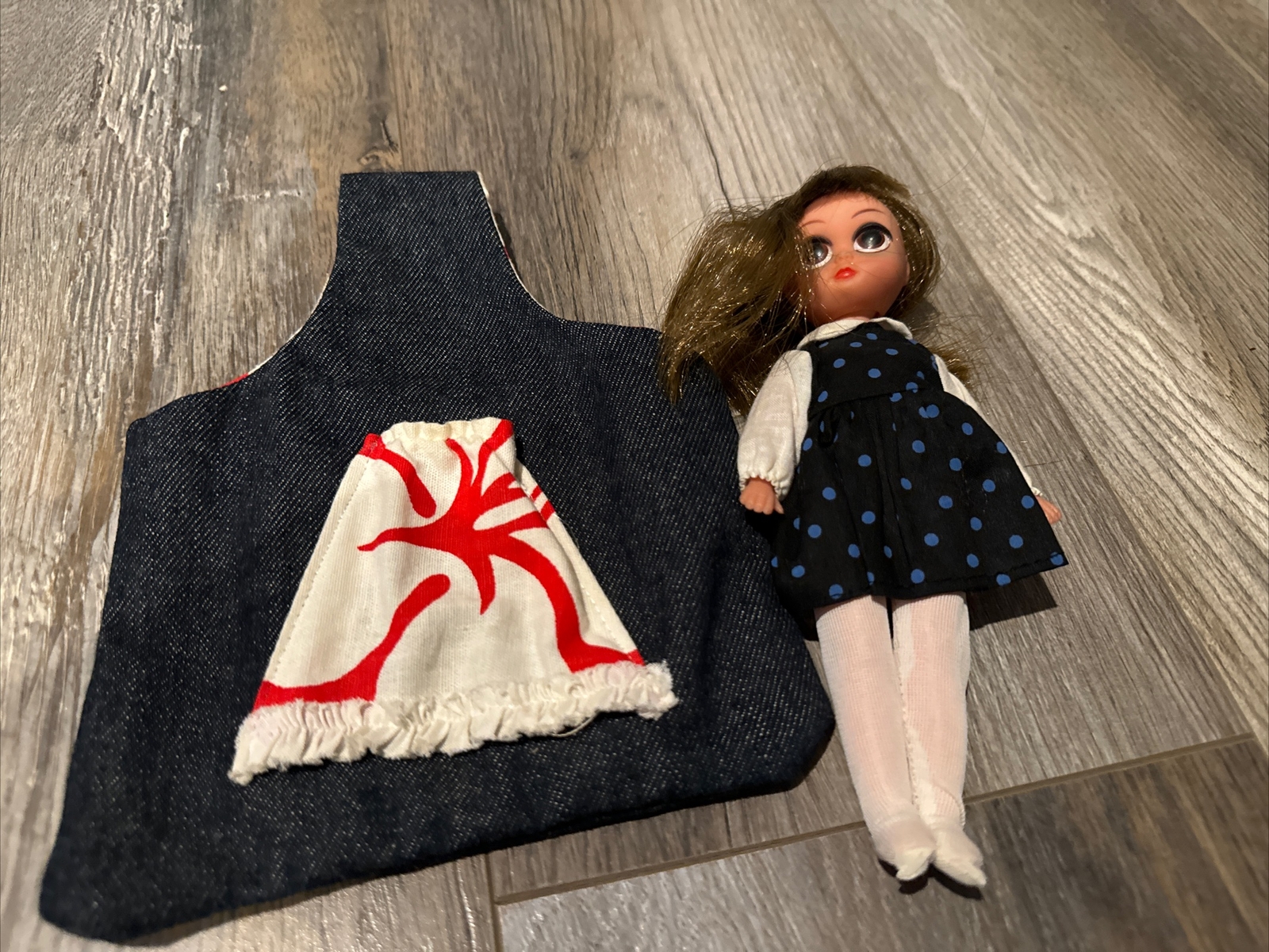 Vtg 1960s Mod Susie Suzy Sad Eyes Doll Black Hair Made in Hong Kong W ...